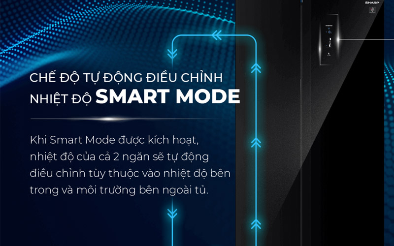 Tủ lạnh Sharp inverter 600 lít SJ-SBXP600VG-BK